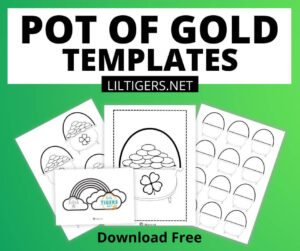 7 Free Printable Pot of Gold Templates - Lil Tigers Lil Tigers