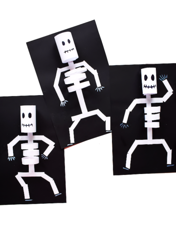 30 Fun Skeleton Crafts for Halloween - Lil Tigers Lil Tigers